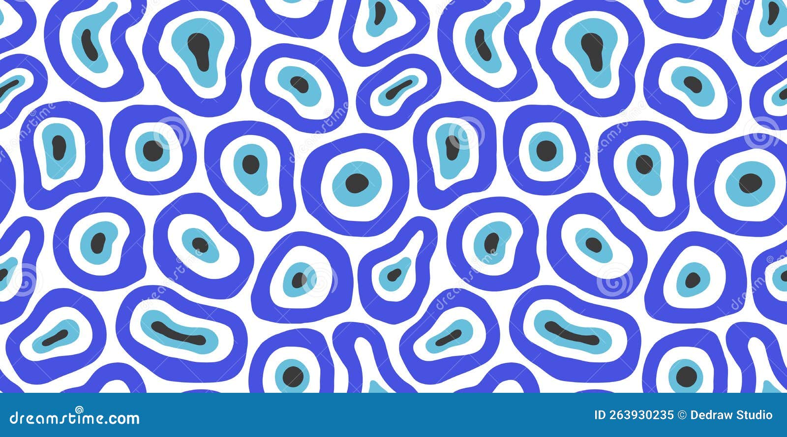 Evil Eye Drawing Seamless Pattern Stock Vector - Illustration of ...