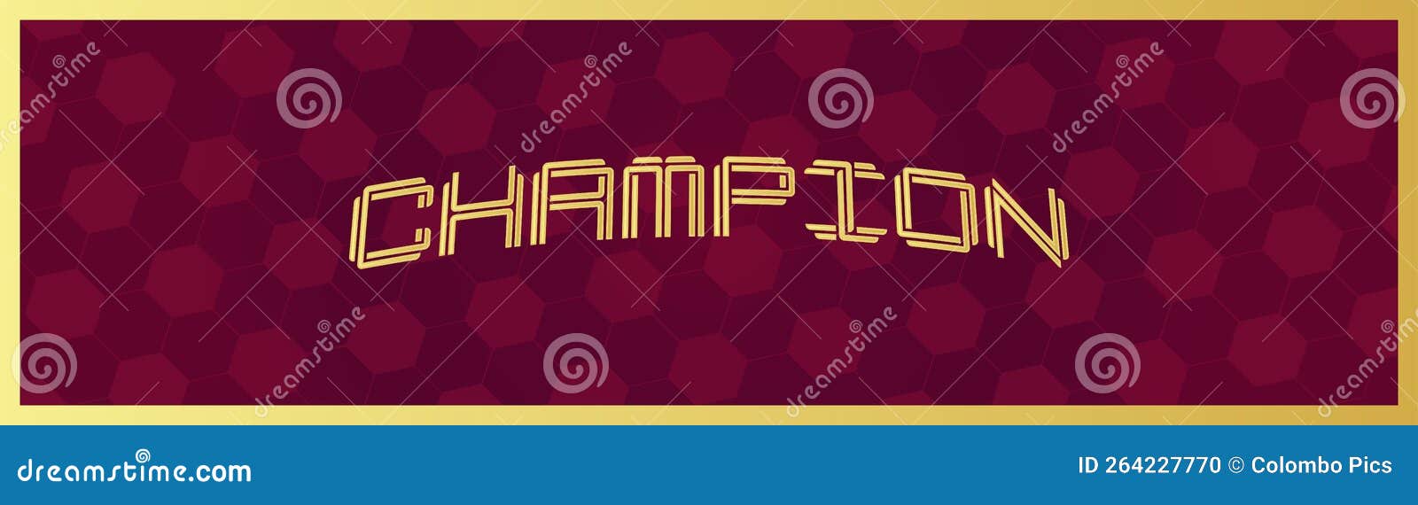 Champion Vector Illustration Football Background Stock Vector ...