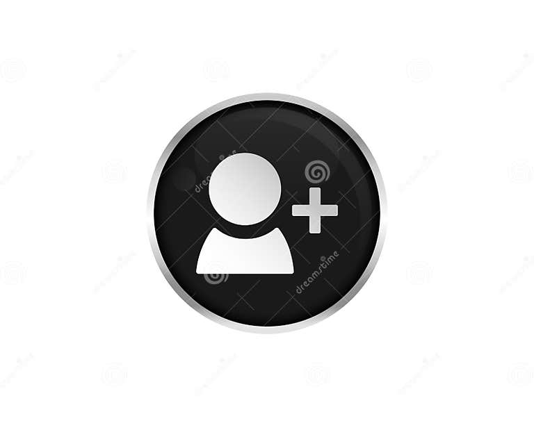 Web Add User Account Icon Man Icon Add User Login Symbol Stock ...