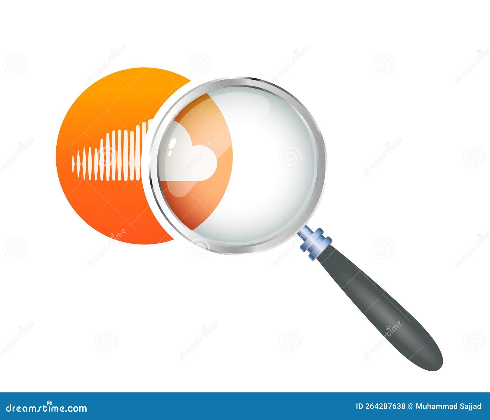 Soundcloud Icon Appears Against The Background Of Popular Social Media Icons. Motion. Music ...