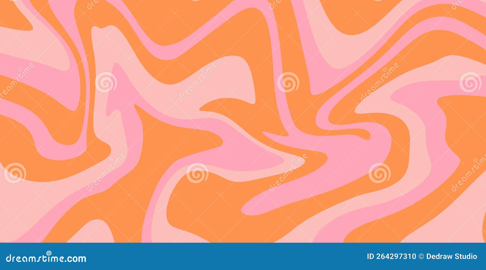 Colorful Retro Wavy Background Illustration Stock Vector - Illustration ...
