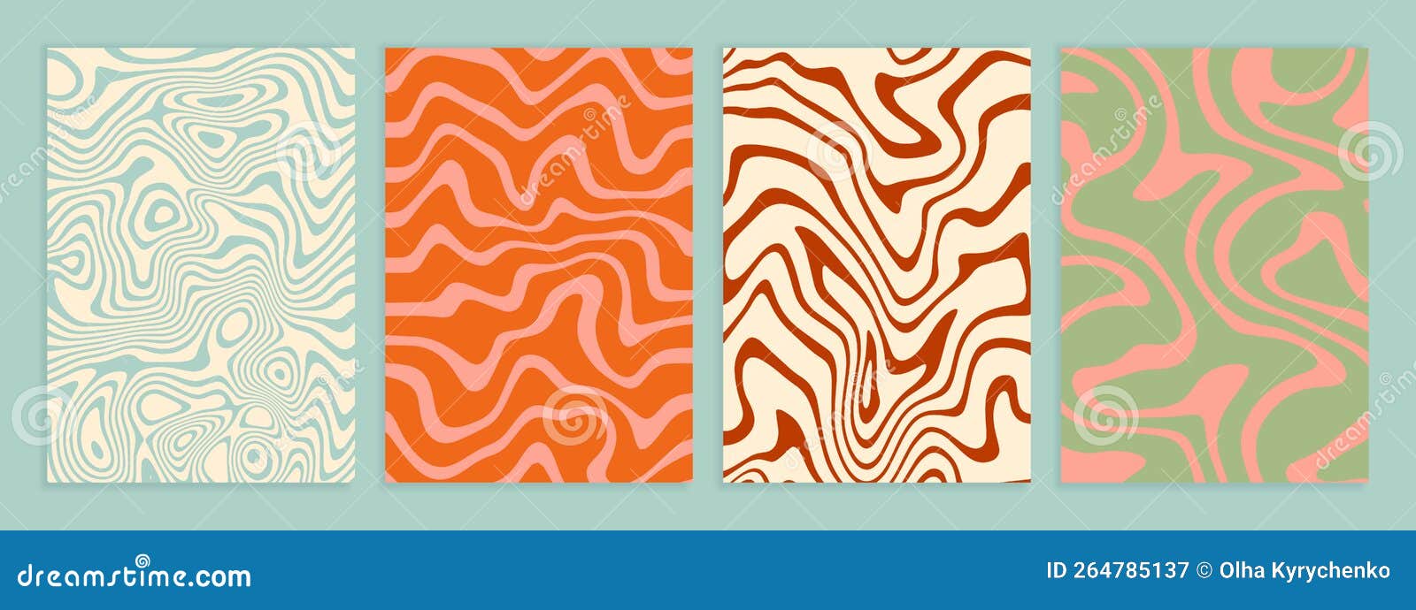 Groovy Psychedelic Doodles Vector | CartoonDealer.com #10878957