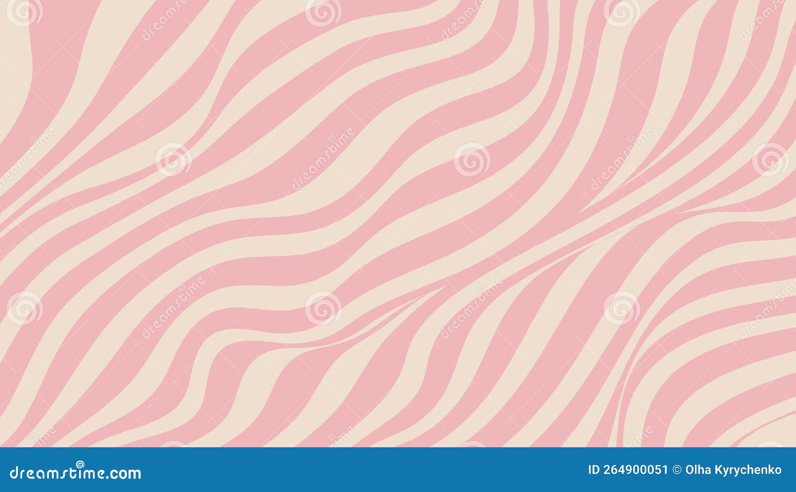Abstract Pastel Texture with Wavy Pattern. Retro Style Striped ...