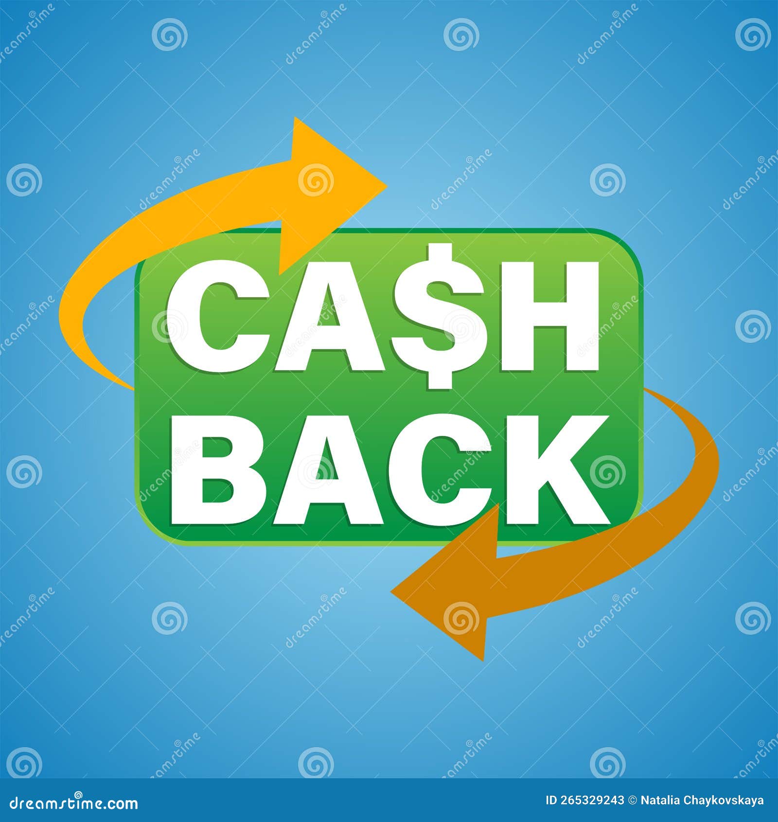 The Concept of the Cash Back Loyalty Program. Cash Back Logo Template ...