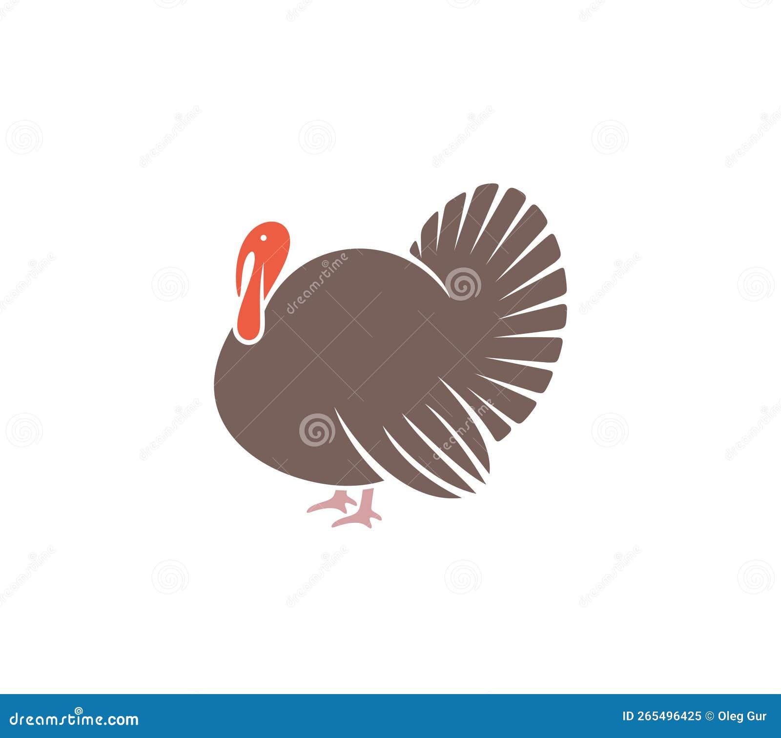 Turkey Logo. Isolated Turkey on White Background Stock Vector ...