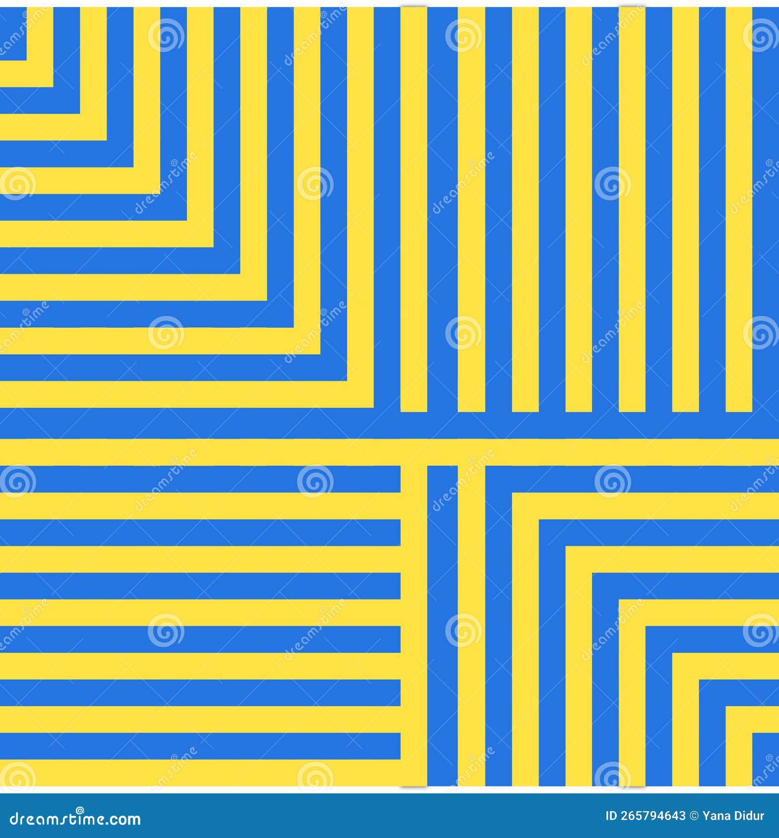 Seamless Pattern Made of Binding Stripes that Look Like Ukrainian Flag ...