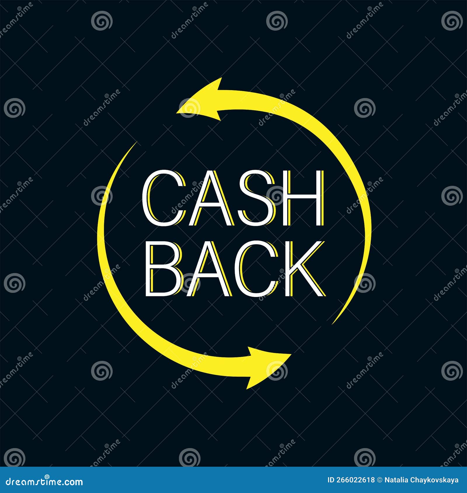 Cash Back Symbol with Arrows. Isolated Money-back Sign. Stock ...