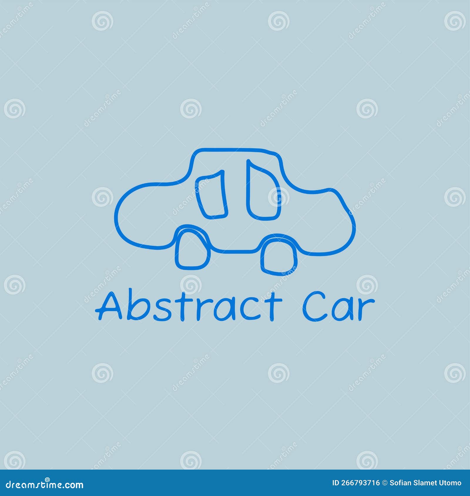 Abstract Blue Color Car Logo Stock Vector - Illustration of wash ...