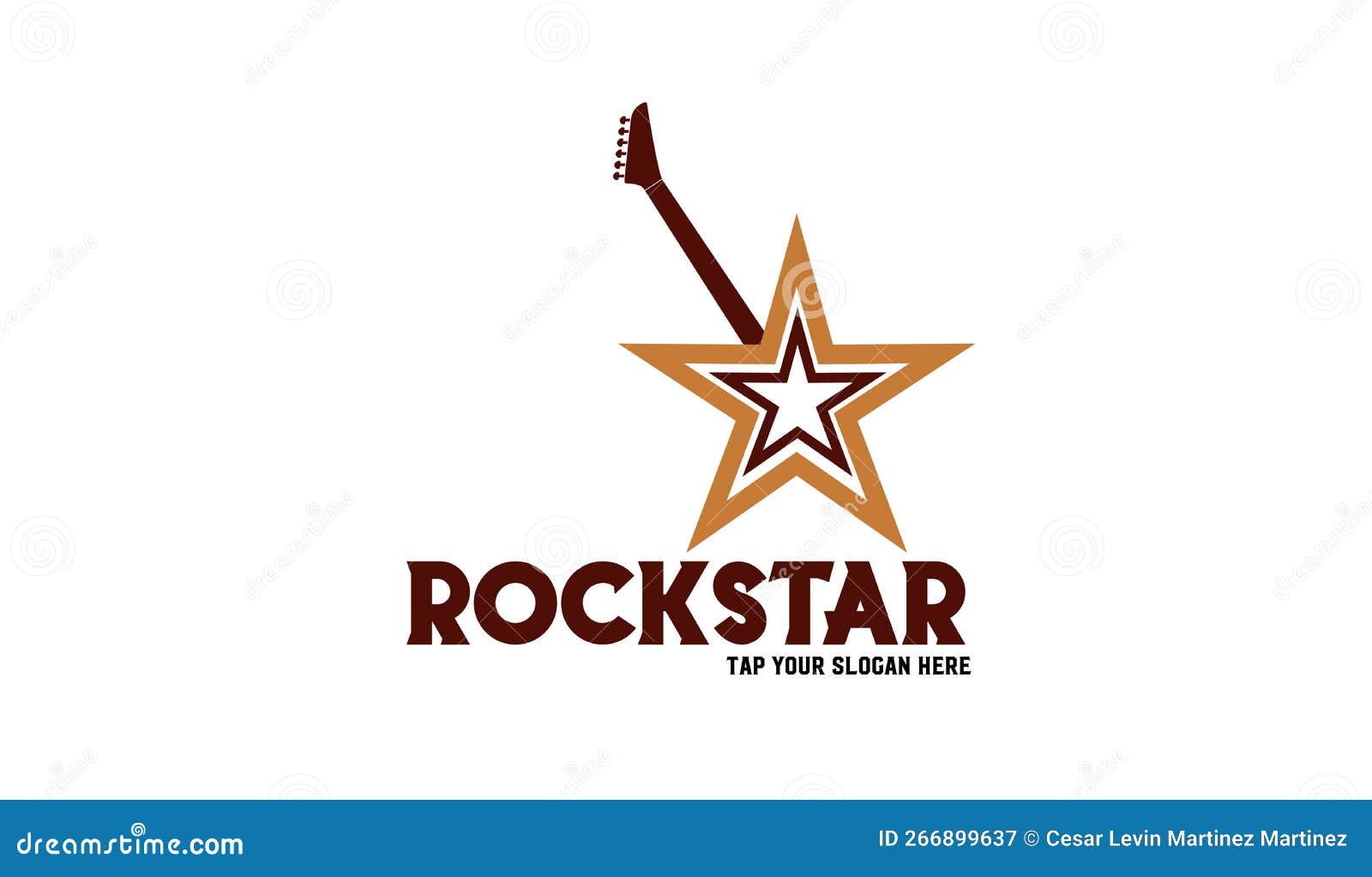 Rock Star Logo stock illustration. Illustration of musical - 266899637