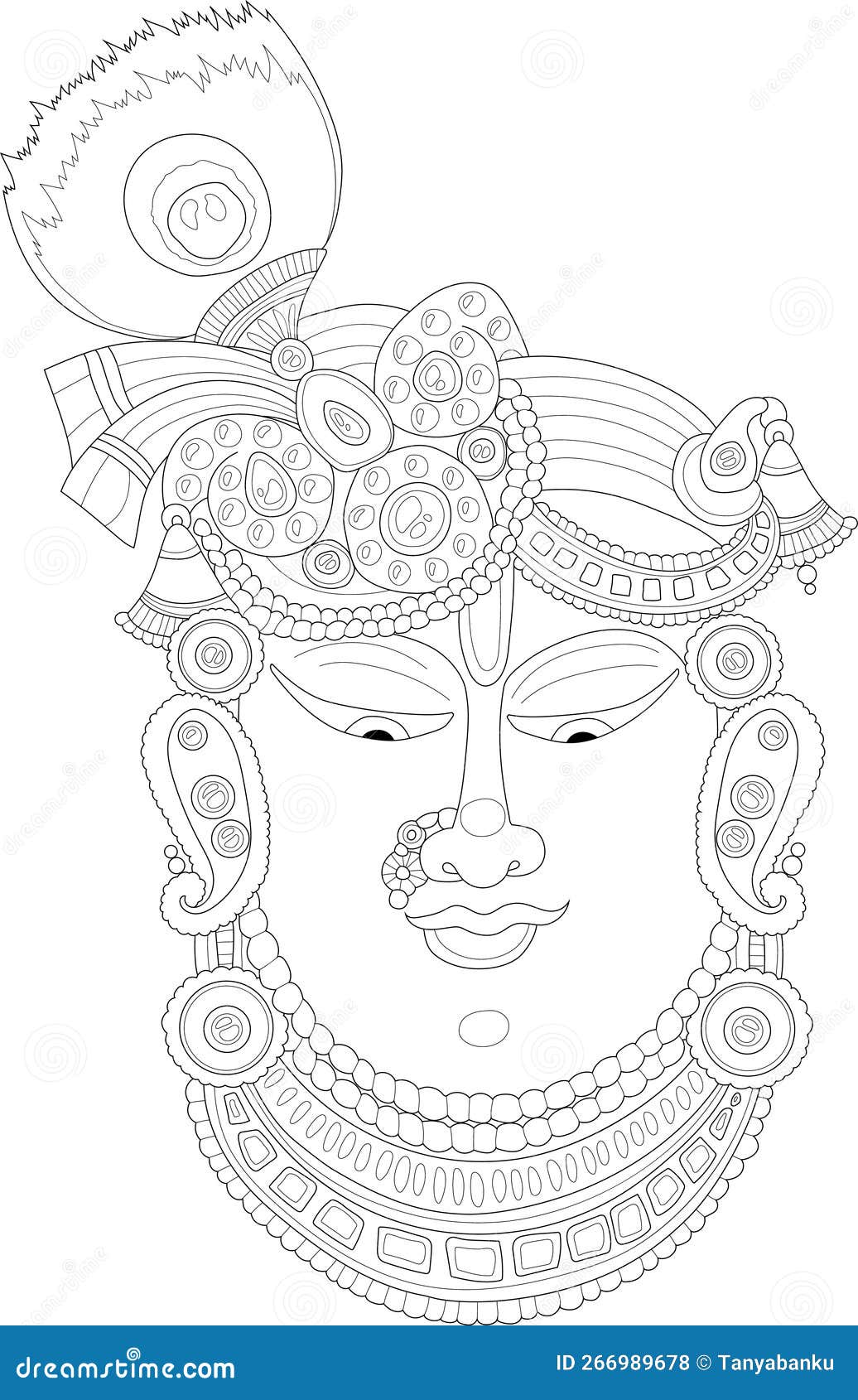 Sketch Of Hindu God Lord Shiva Vehicle Nandi Or Basava Outline Editable ...