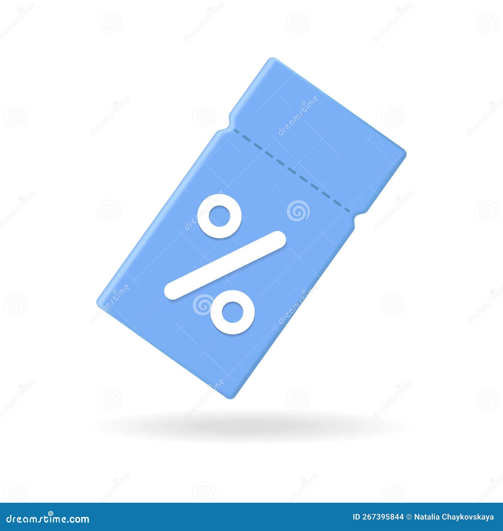 Discount Coupon with a Percentage Sign. Vector Illustration Stock ...