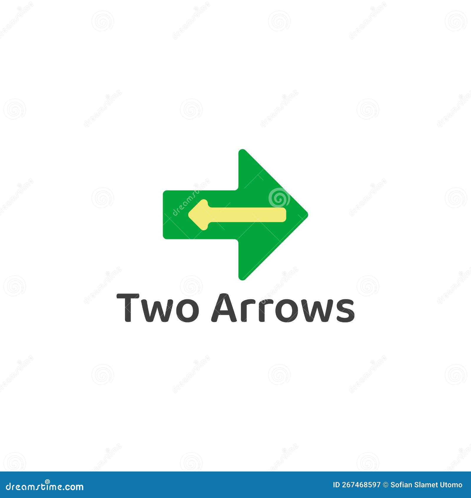 Two Opposing Arrows Logo stock vector. Illustration of minimize - 267468597
