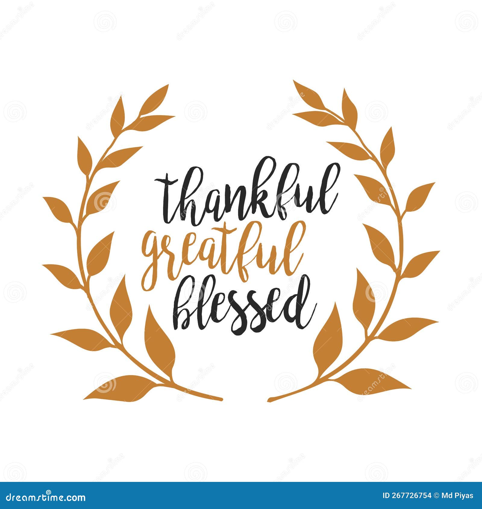Thankful Grateful Blessed Typography T-shirts Design, Tee Print, T-shirt Design Stock Vector ...