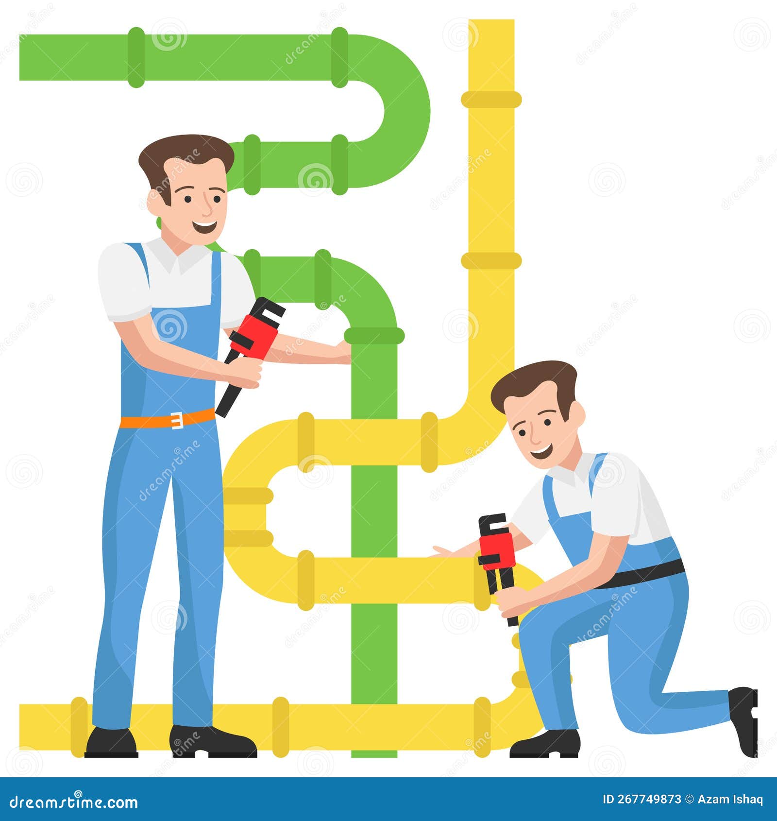 Installing Large Advertising Billboard In City Street. Worker Placing ...