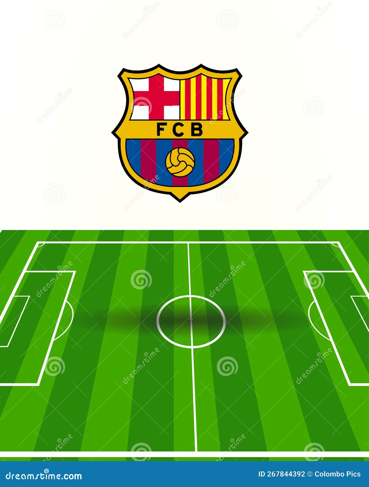 FC Barcelona Logo with Abstract Background Editorial Photography ...