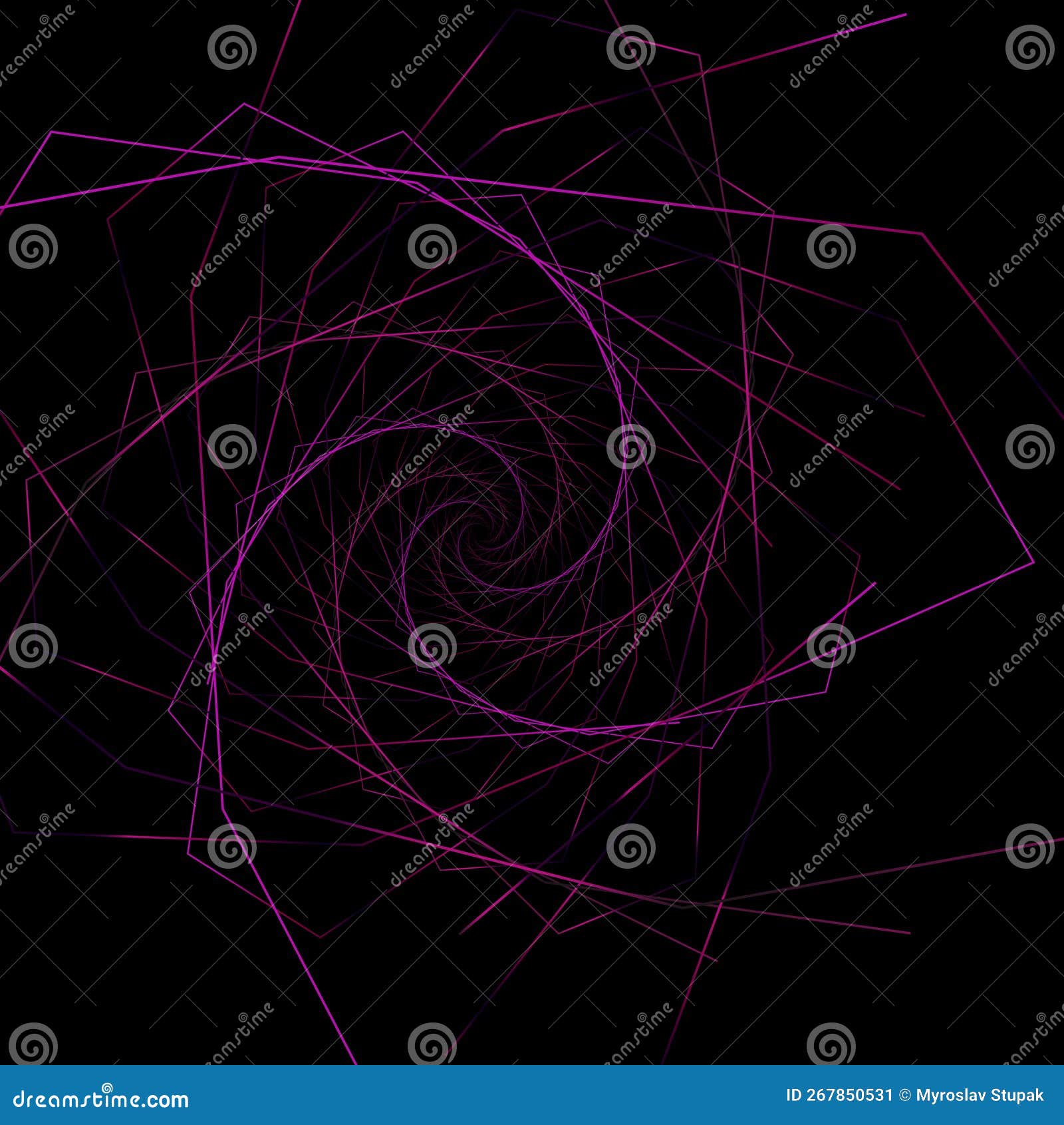 Spiral, Swirl, Twirl Element. Whirlpool, Whirlpool Effect. Neon ...