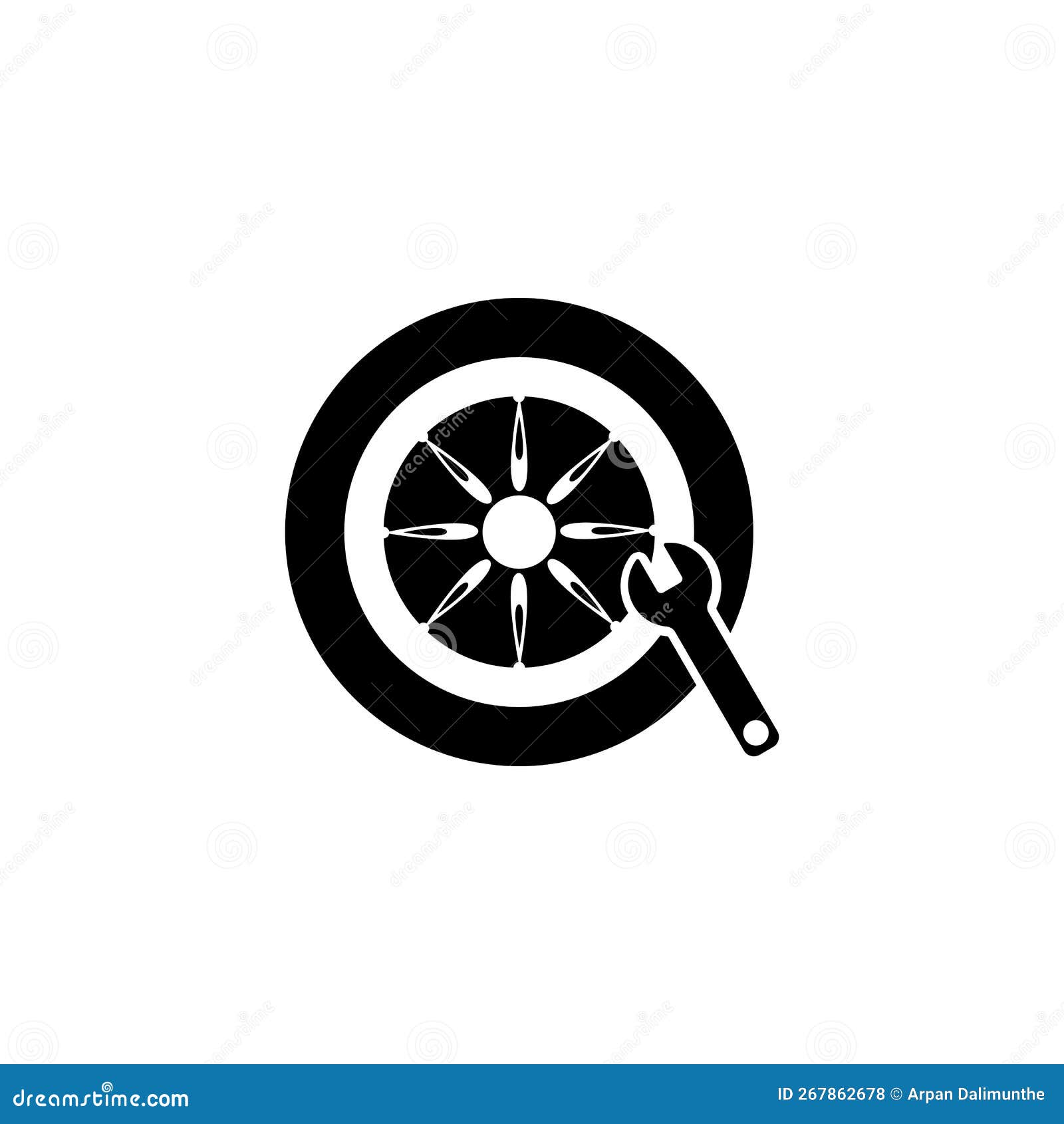 Wheel and Workshop Vector Icon Stock Vector - Illustration of office ...