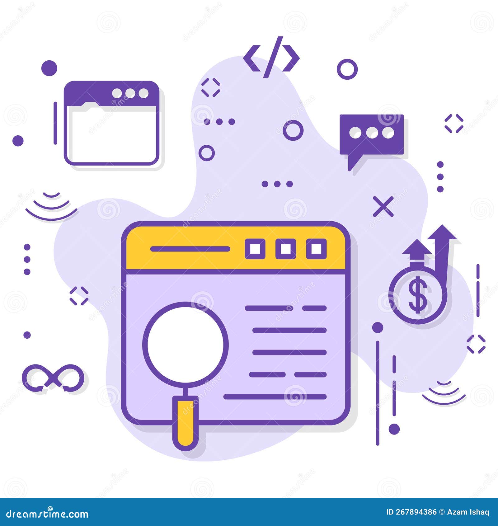 Search Engine Vector Icon Design, Keyword Find Sign, Seo and Digital ...