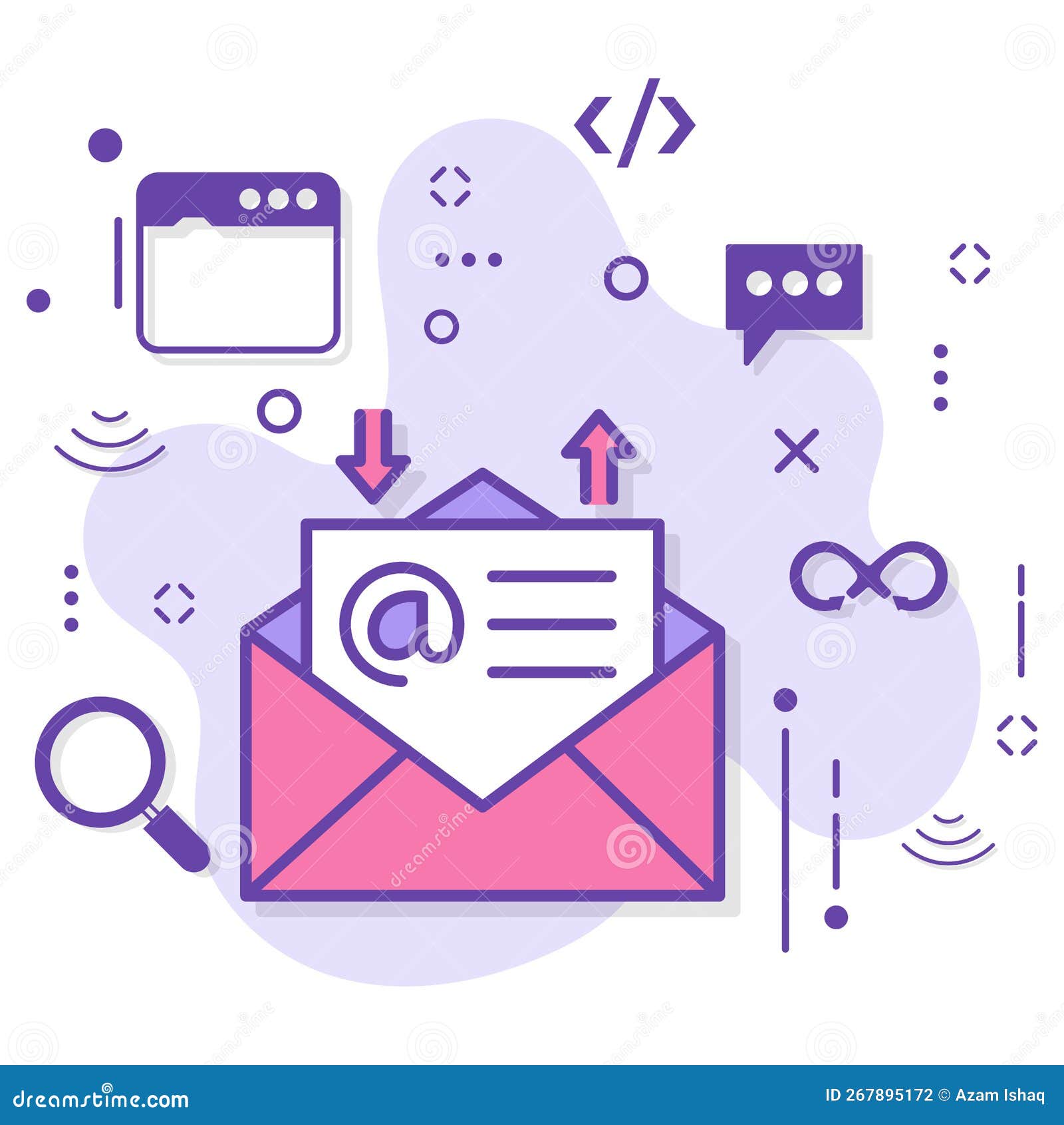 Inbox Outbox Sign, Catch All Emails Concept, Email Exchange Stock ...