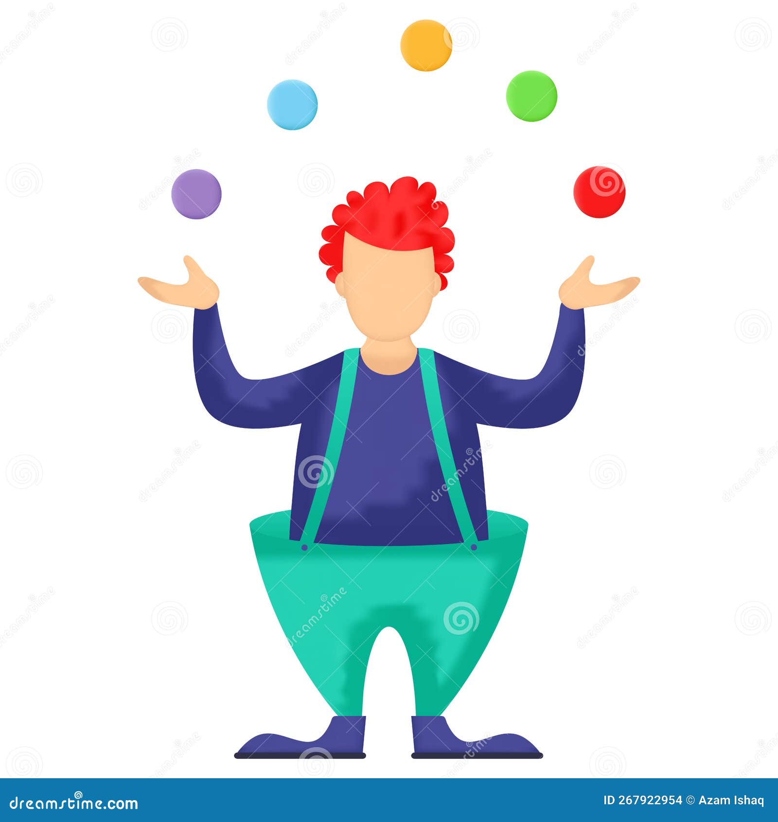 Ball Shuffle Performance Vector Icon Design, Circus Characters Symbol ...