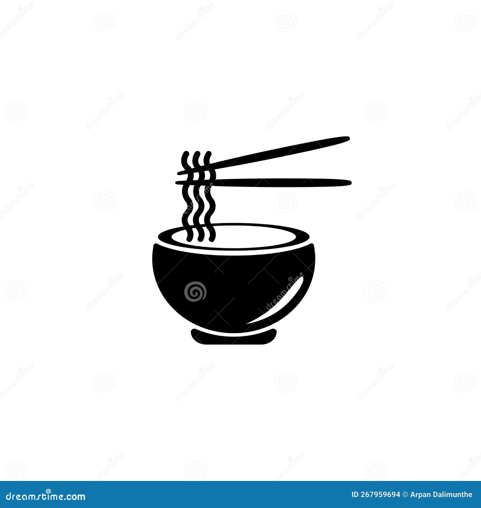 Noodle vector icon stock vector. Illustration of symbol - 267959694