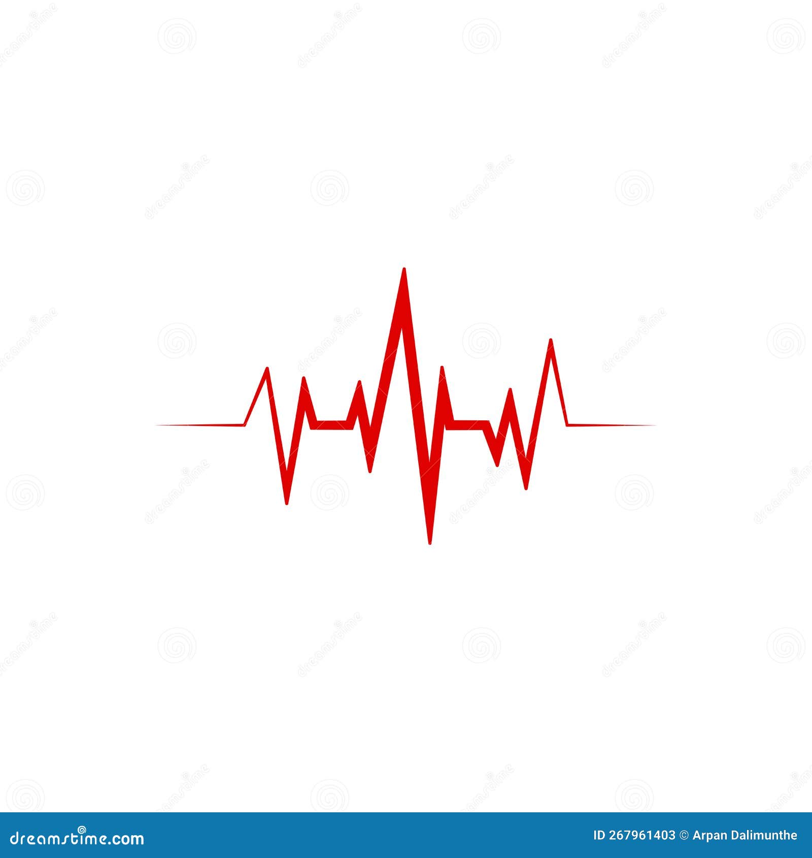 Heart rhythm vector icon stock vector. Illustration of rhythm - 267961403