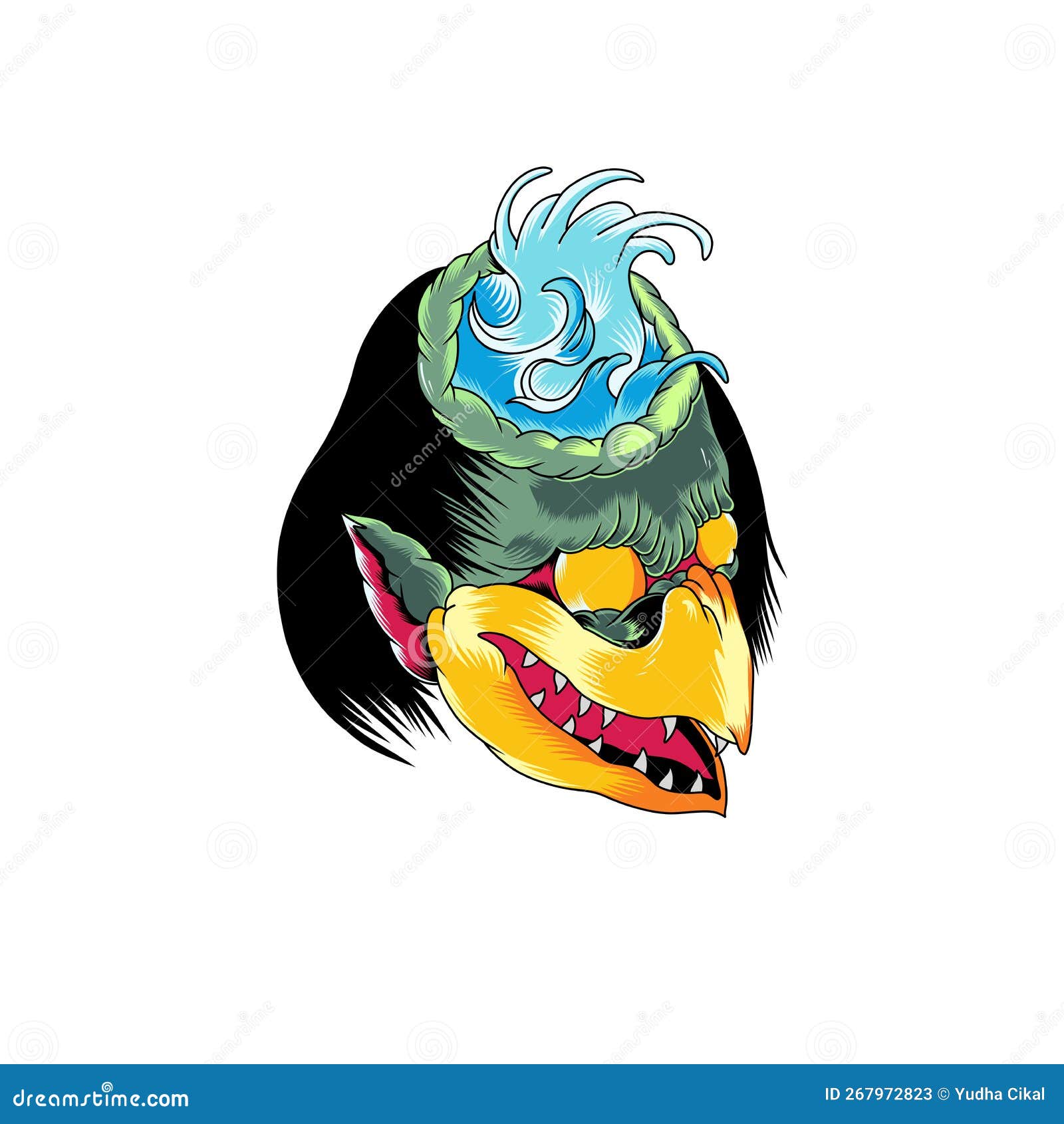 Japanese Kappa Tattoo Traditional Mythology Illustration Stock Vector - Illustration of ...