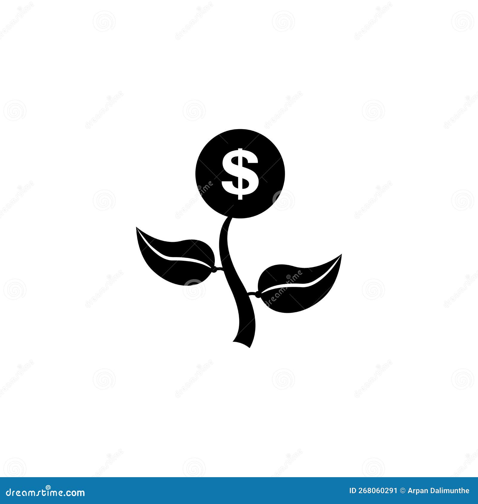 Make money vector icon stock vector. Illustration of hand - 268060291