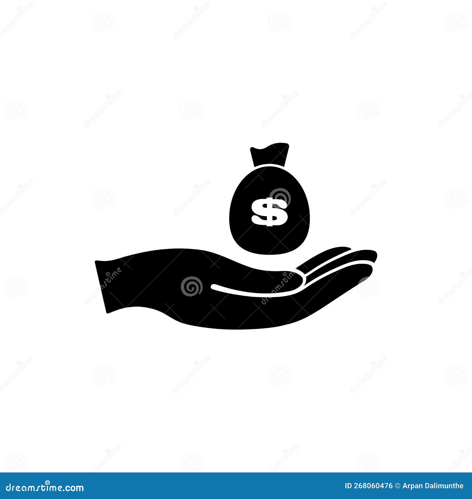 Give money vector icon stock vector. Illustration of gift - 268060476