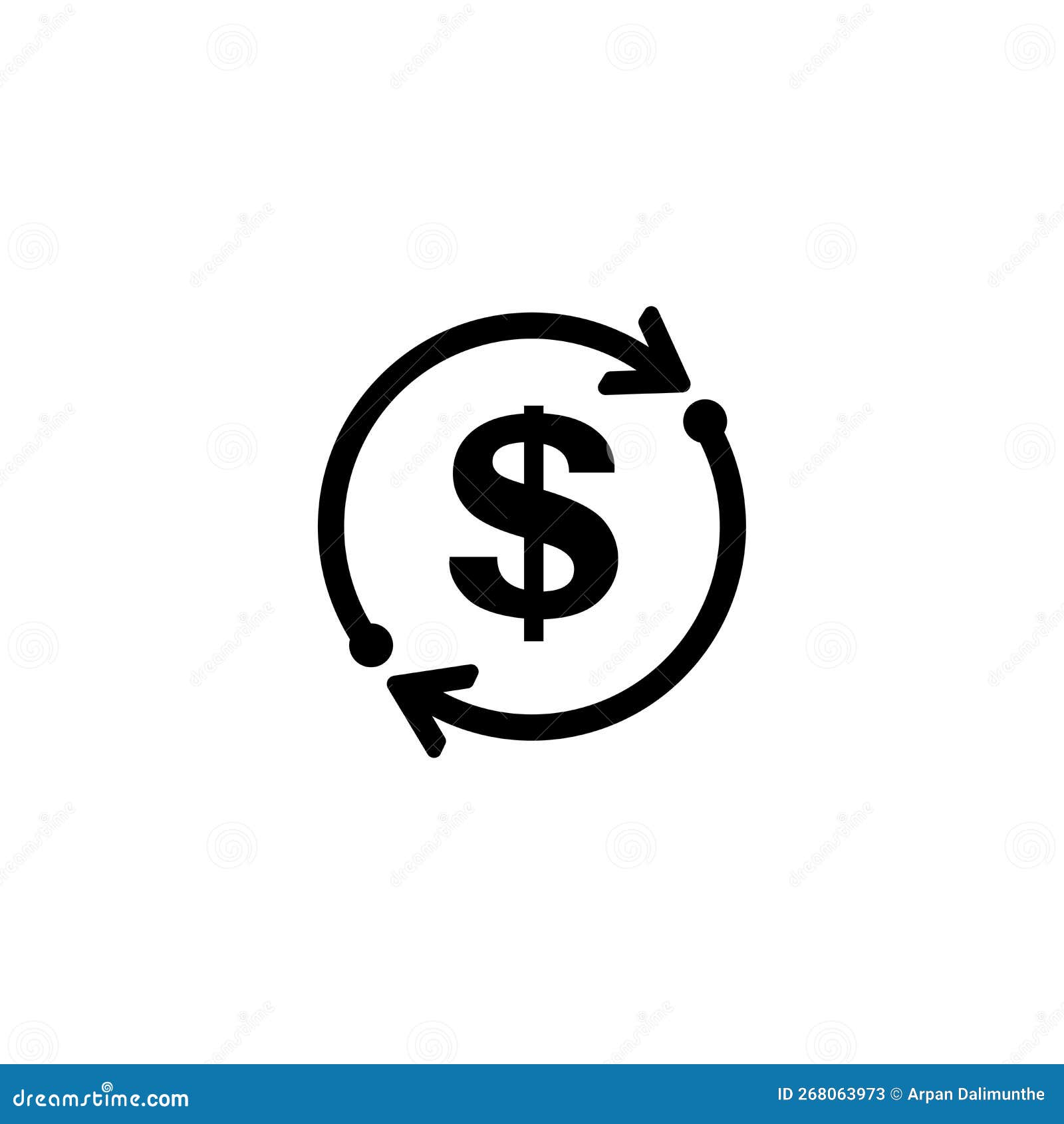 Money vector icon stock vector. Illustration of coin - 268063973