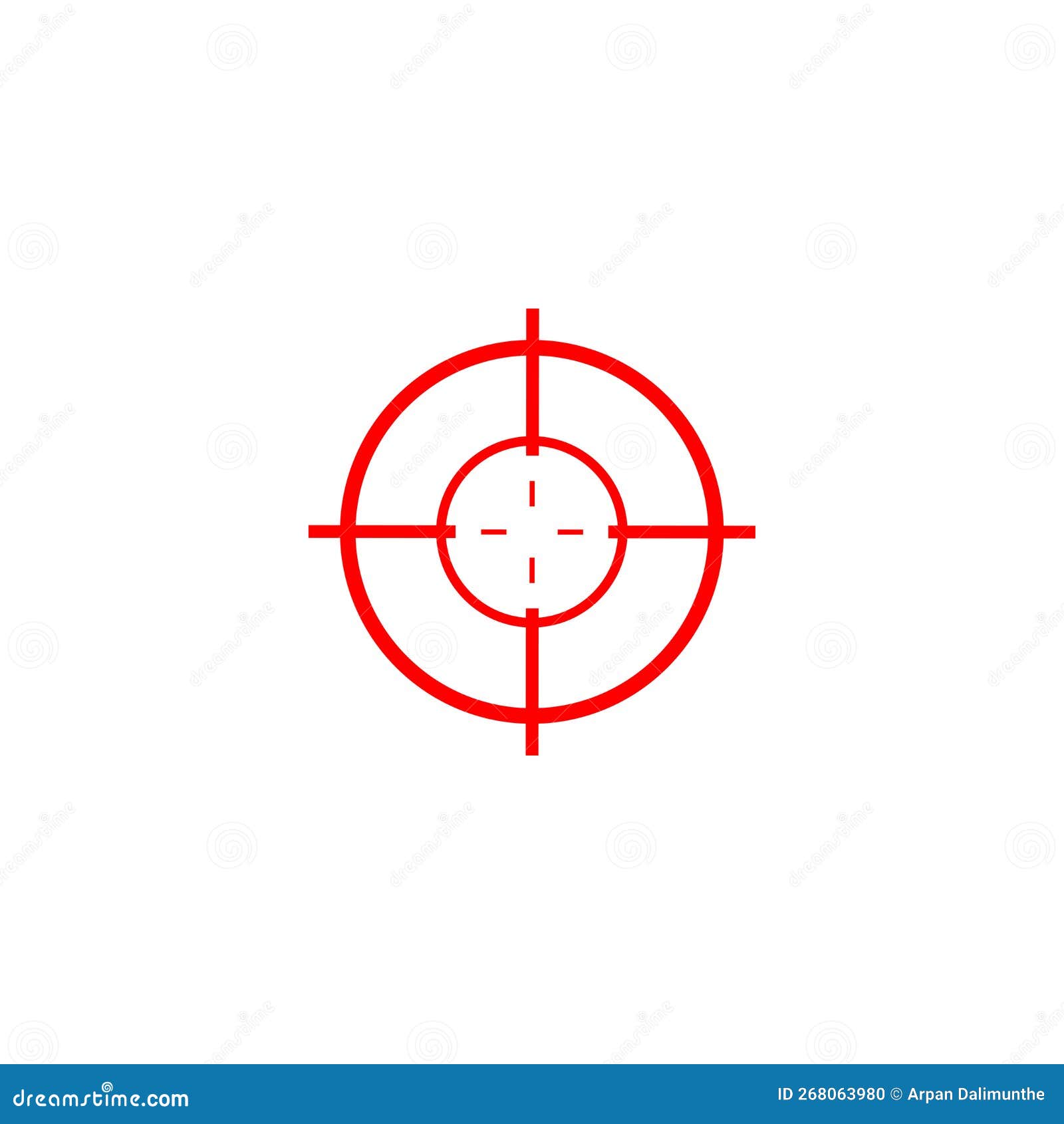 Target Shooting Vector Icon Stock Vector - Illustration of perfect ...