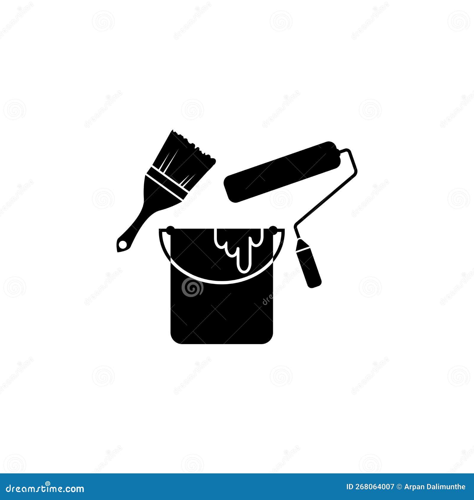 Paint tool vector icon stock vector. Illustration of mechanic - 268064007