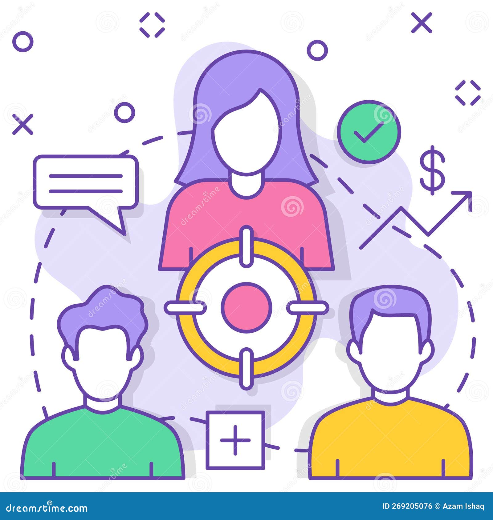 Brand Potential Opportunity Vector Design, Target Audience Growth ...