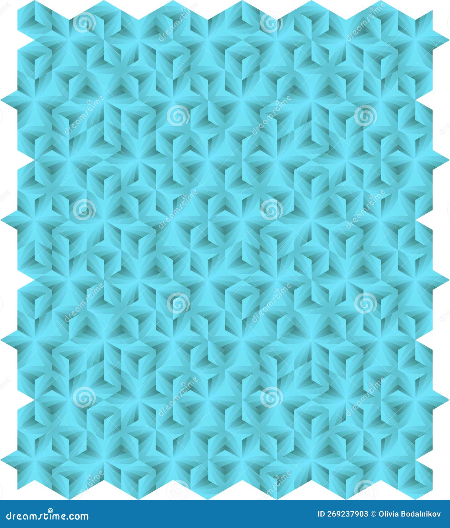 Seamless Light Blue Rhombus Pattern in Vector Stock Vector ...