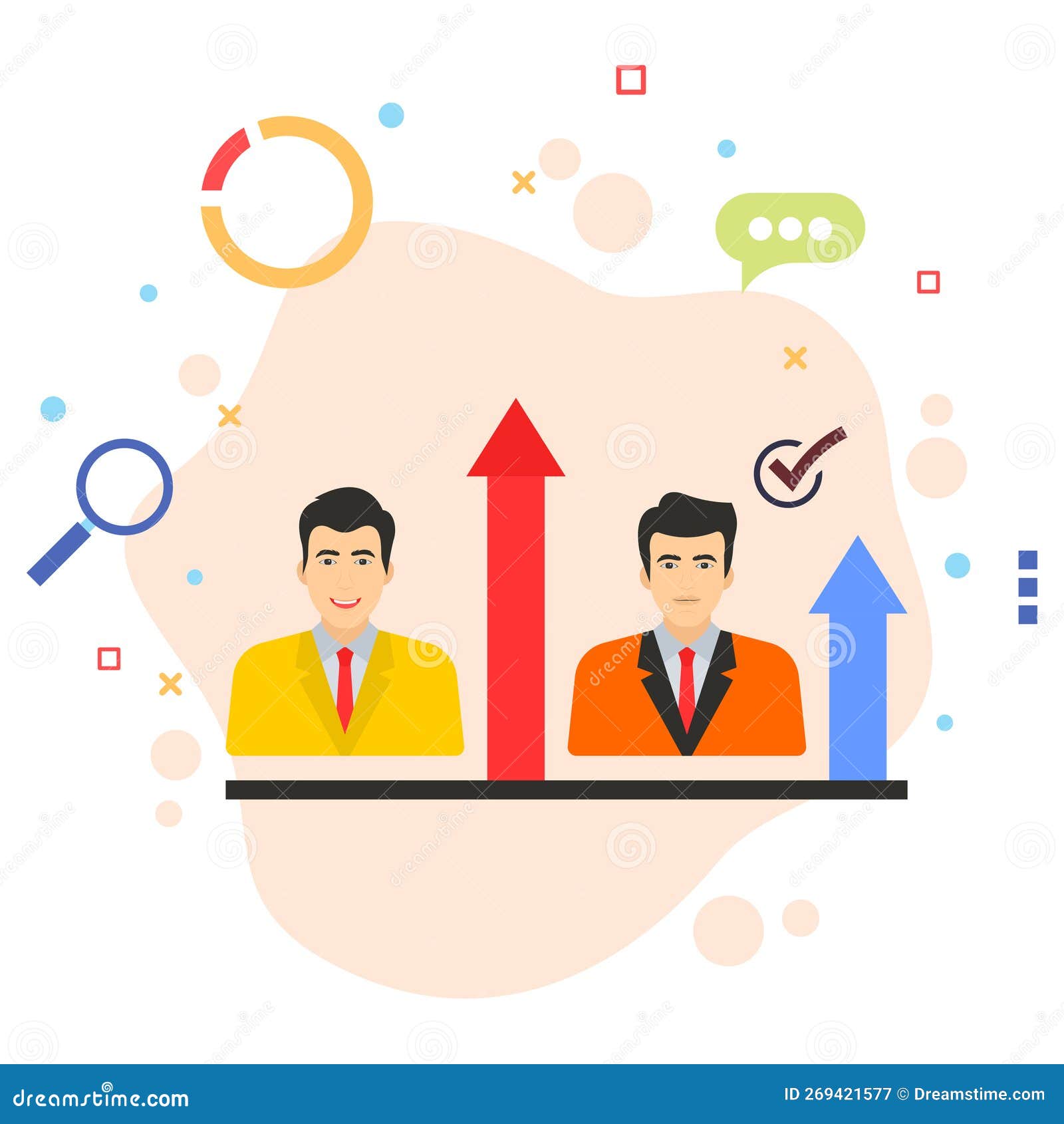Management Appraisal Line Icons Collection. Evaluation, Assessment ...