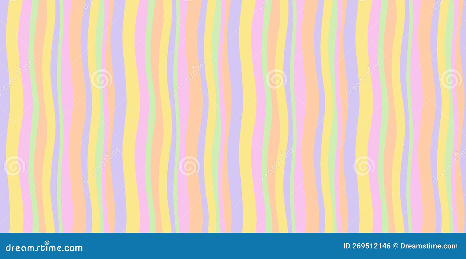 Colorful Trendy Pastel Color Stripe Seamless Pattern Illustration Stock ...