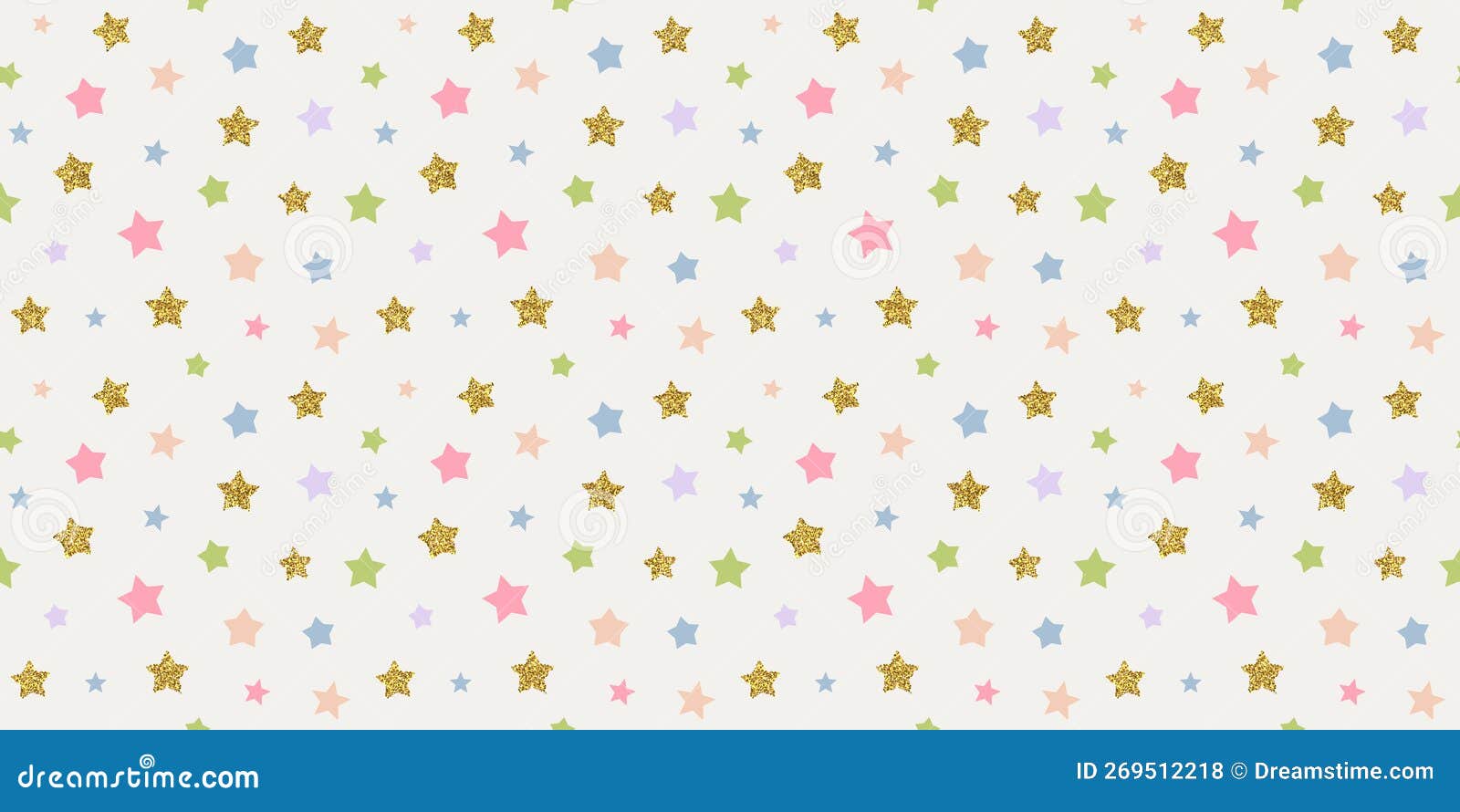 Cute Colorful Retro Star Seamless Pattern Illustration Stock Vector ...