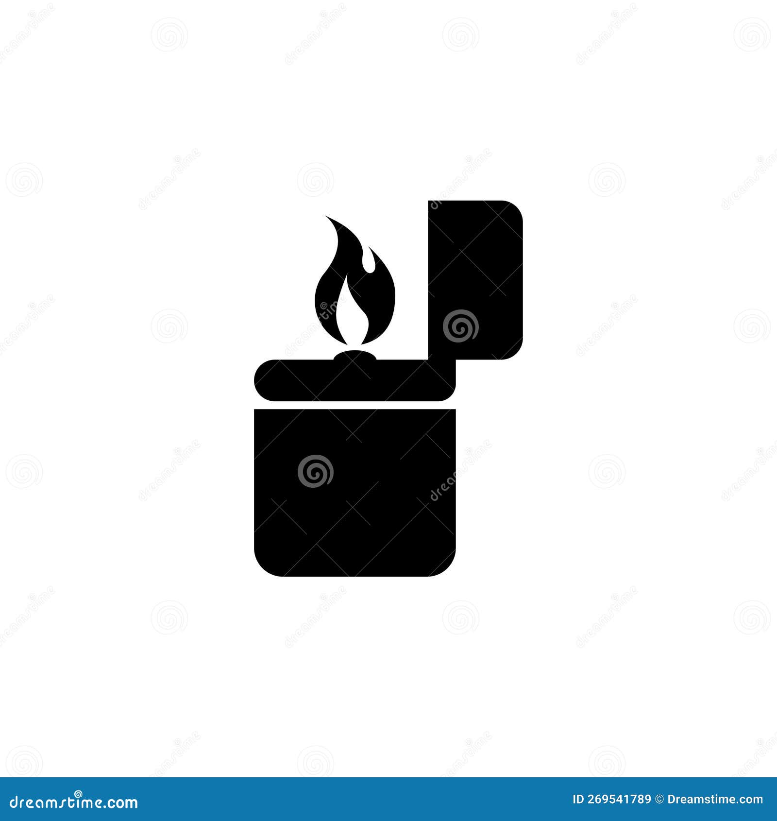 Lighter icon vector stock vector. Illustration of flame - 269541789