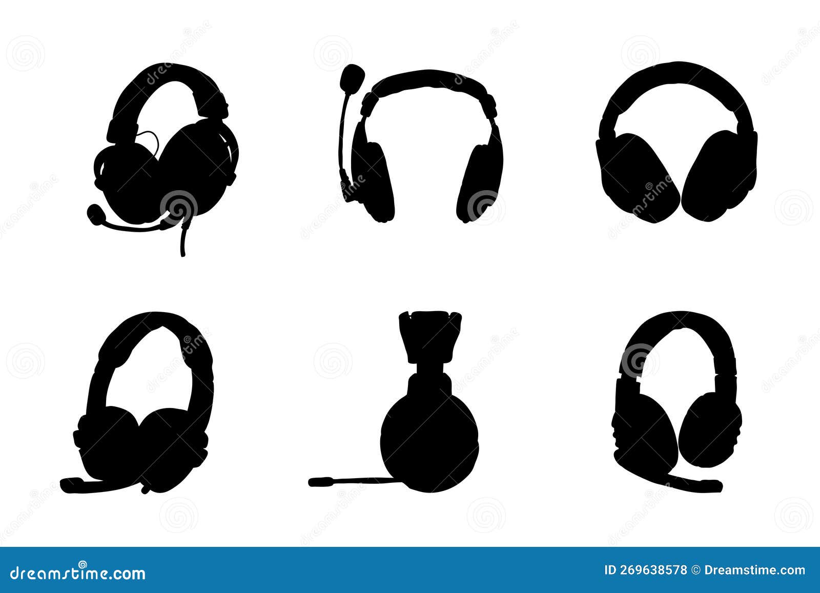 Headsets. Vector Illustration Decorative Design | CartoonDealer.com ...