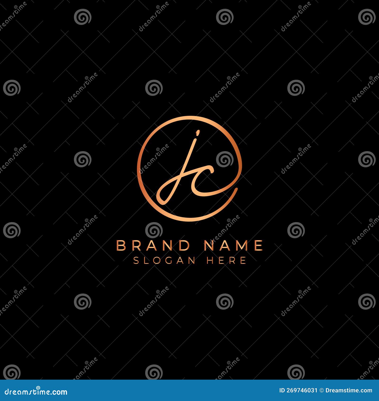 J, C, JC Initial Letter Handwritten and Signature Vector Logo. Business ...