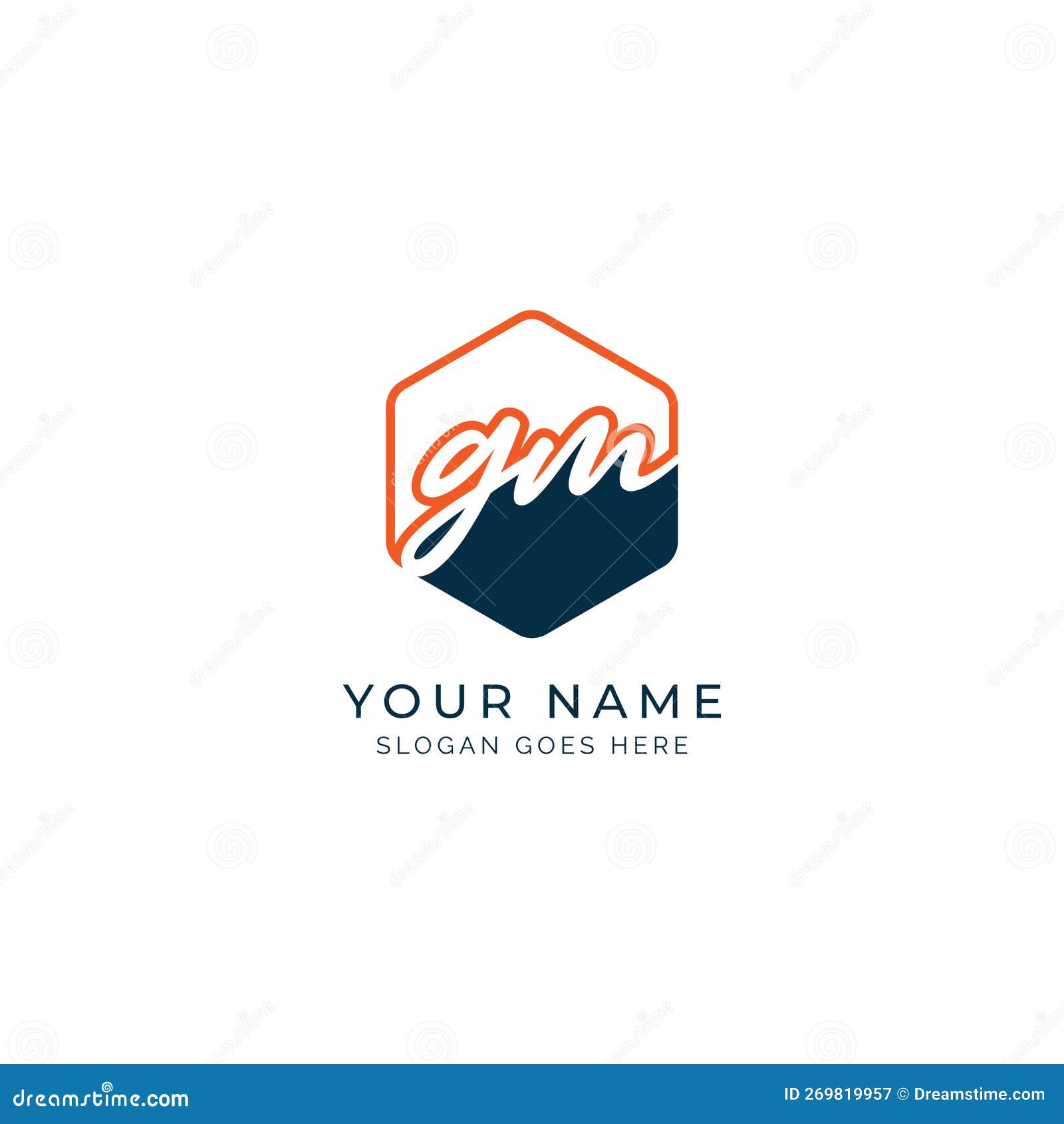 G, M, GM Initial Letter Handwritten and Signature Vector Image Template ...