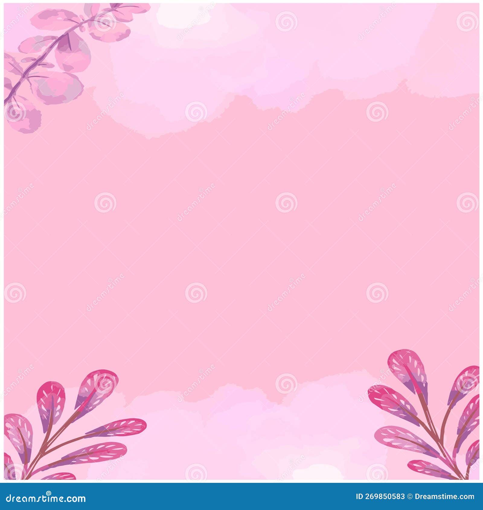 Abstract Art Botanical Pink Background Vector Stock Vector ...