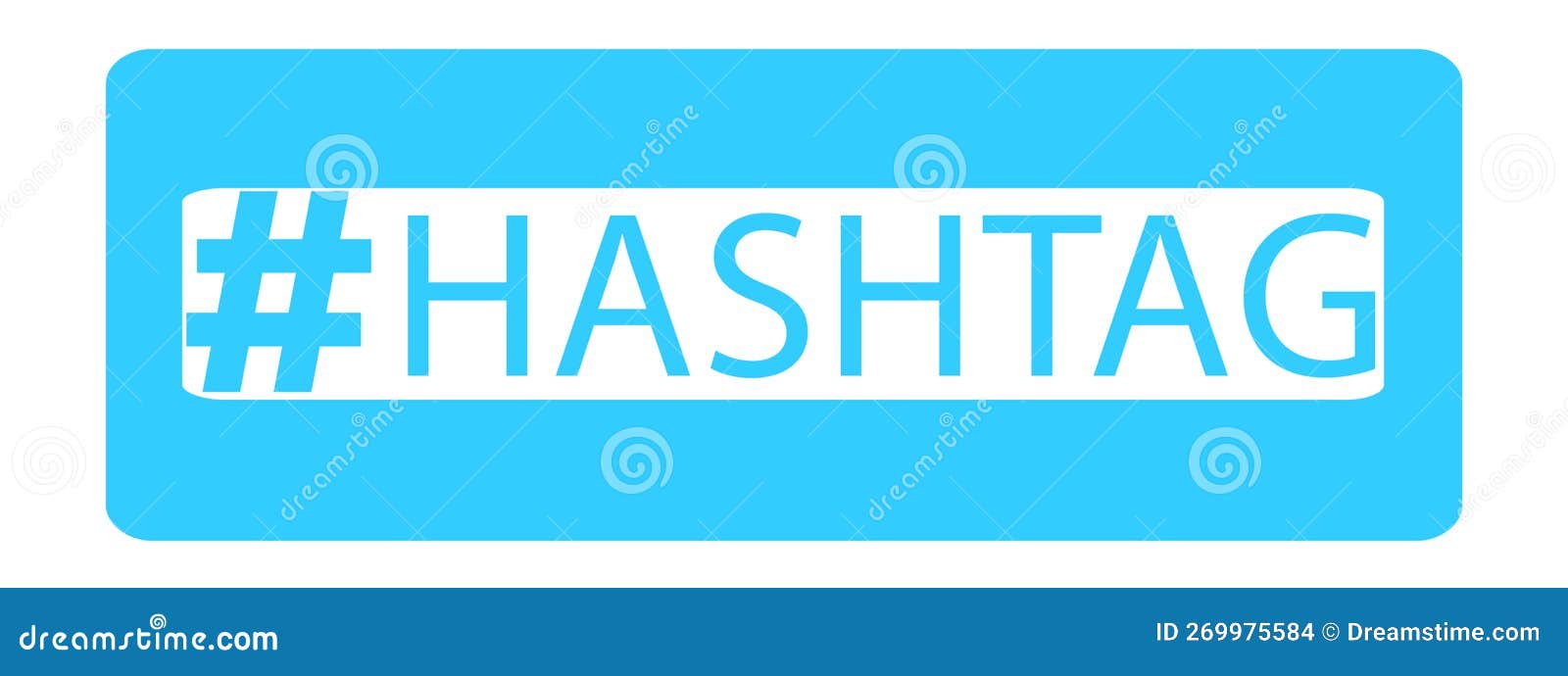 Twitter Hashtag Highlighted Icon Editorial Stock Image - Illustration ...