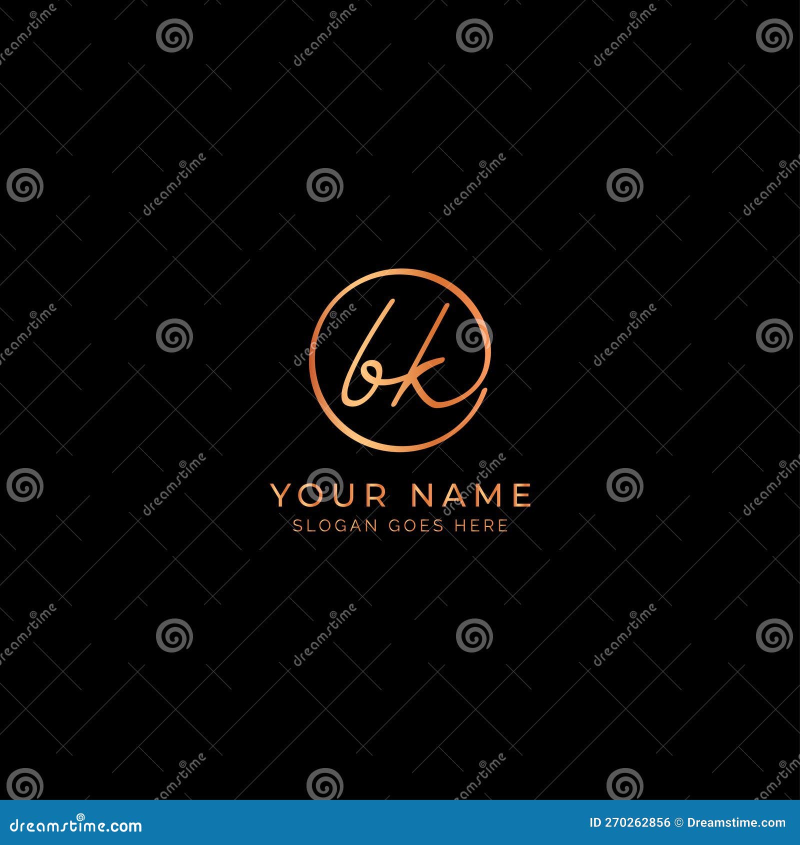 B, K, BK Initial Letter Handwritten and Signature Vector Logo. Business ...