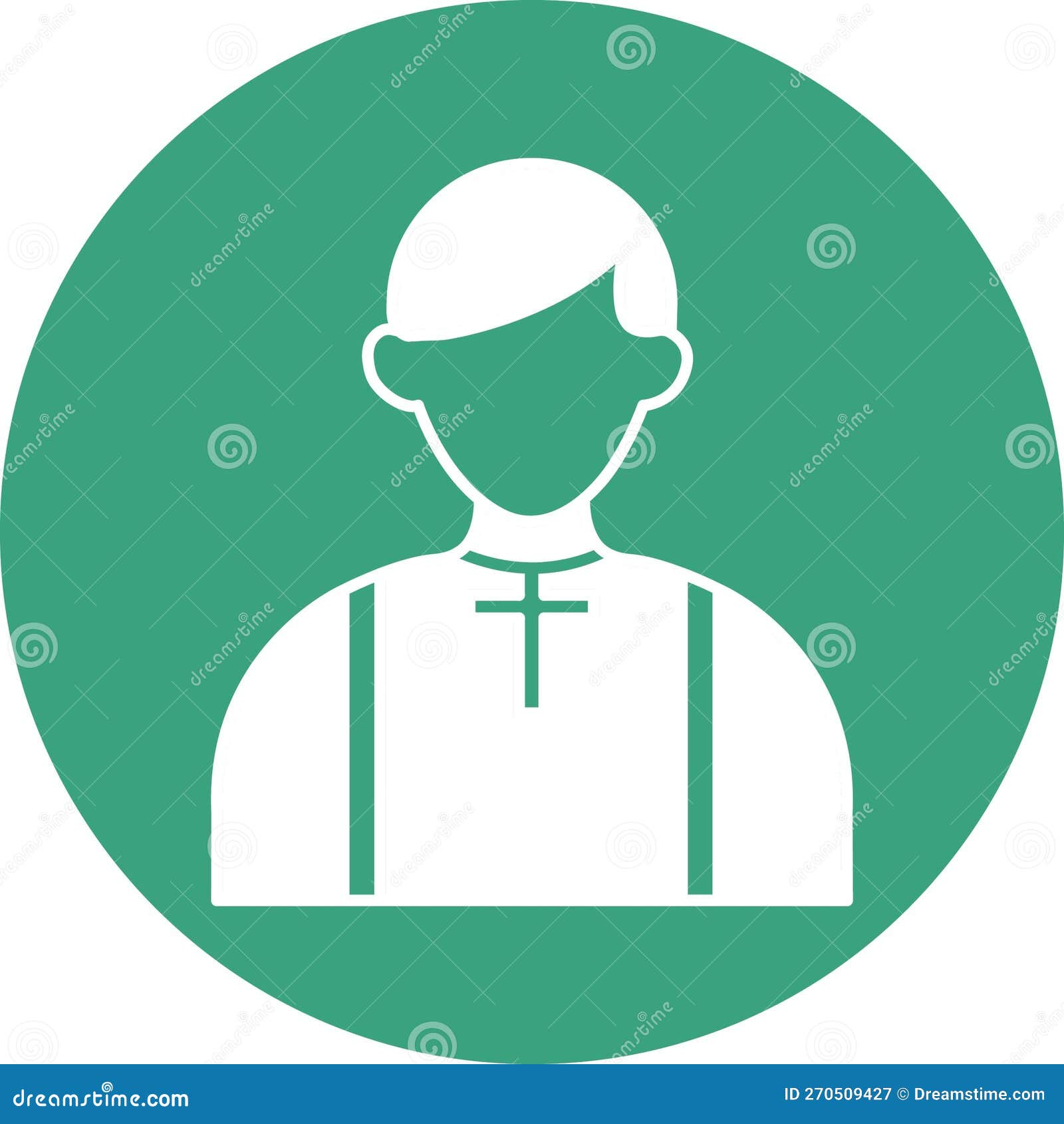 Priest Which Can Easily Edit or Modify Stock Vector - Illustration of ...
