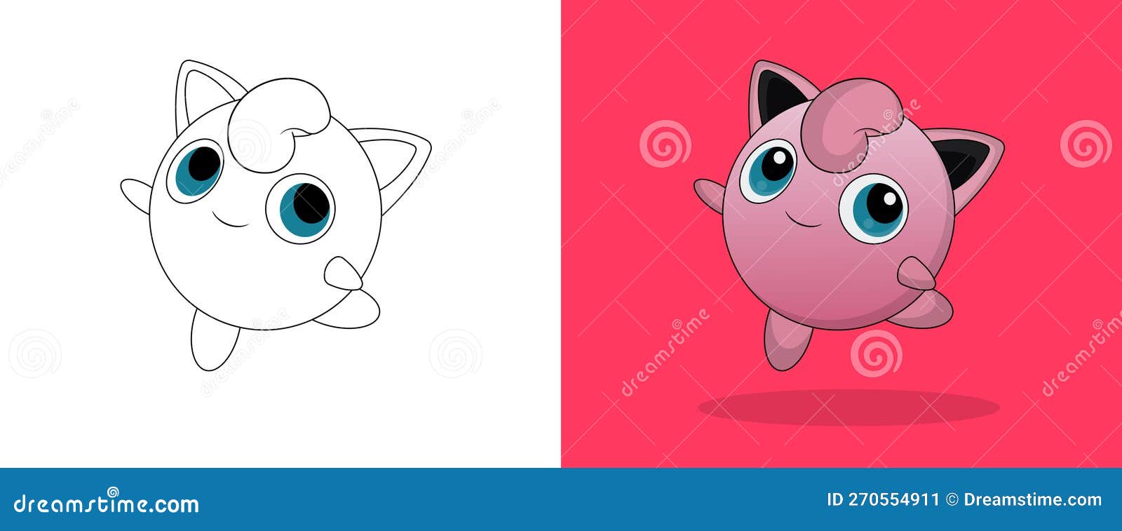 Jigglypuff from pokemon. stock vector. Illustration of pumpkin - 270554911