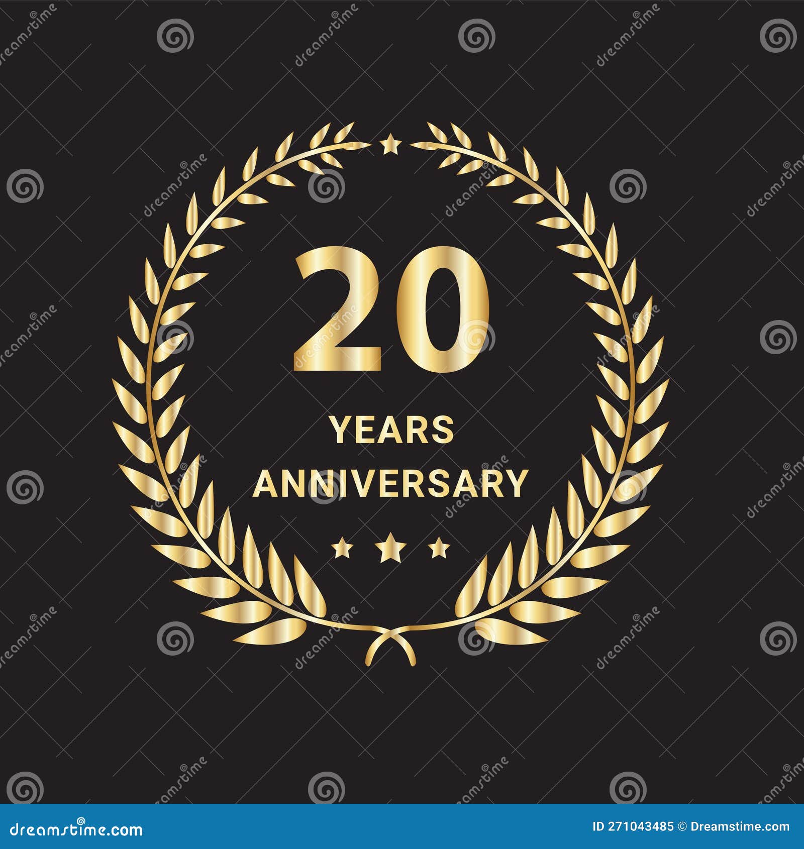 20th Years Anniversary Logo, Icon and Vector Design. 20 Years ...