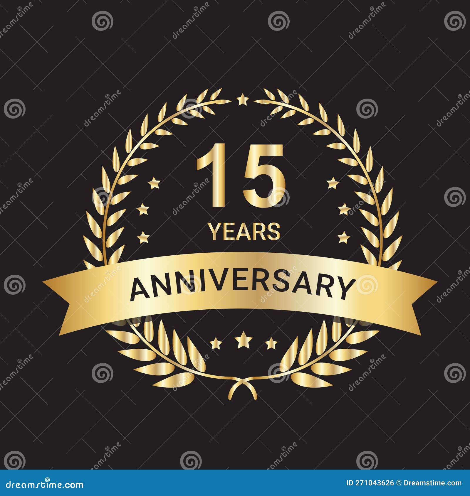 15th Years Anniversary Logo, Icon and Vector Design. 15 Years ...