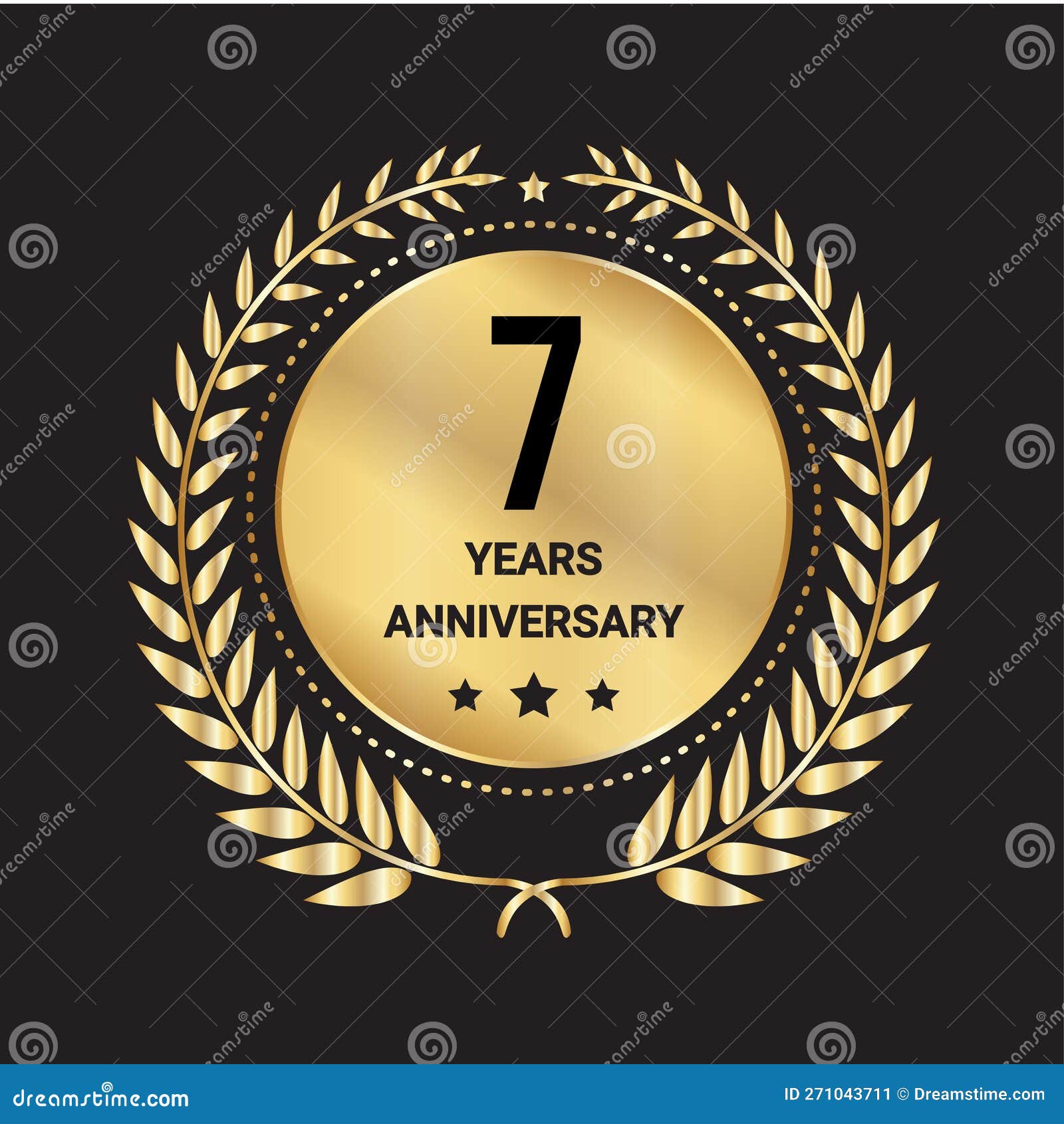 7th Years Anniversary Logo, Icon and Vector Design. 7 Years Anniversary ...