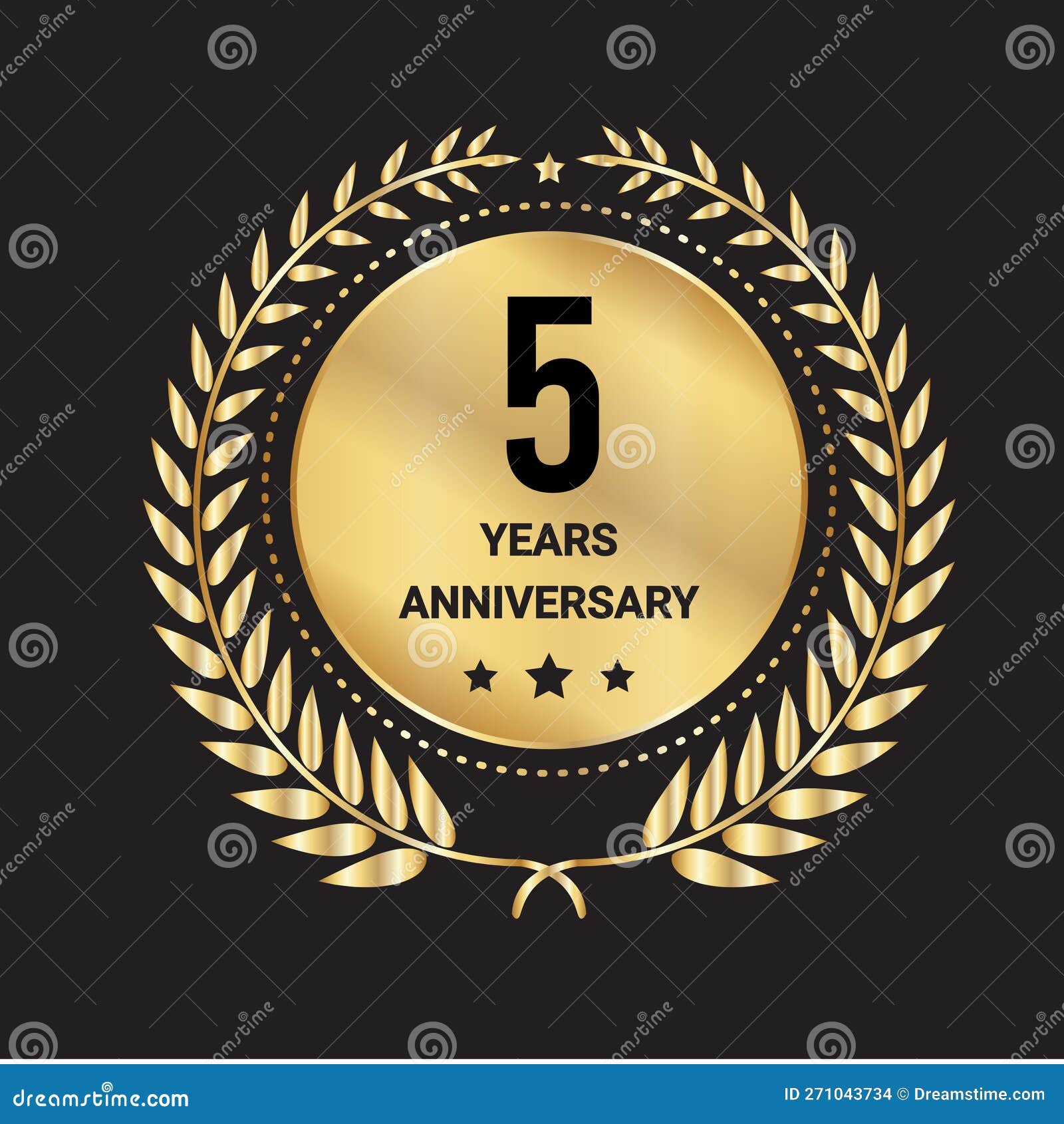 5th Years Anniversary Logo, Icon and Vector Design. 5 Years Anniversary ...